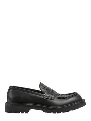 Gucci Miart Guccissima Lug Sole Loafers - Black