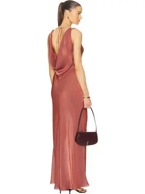 Anna October Nathalie Maxi Dress - Terracotta