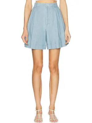 Polo Ralph Lauren High Waisted Mini Short - Chambray