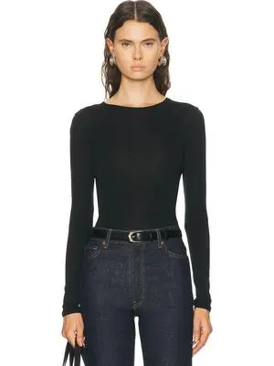 FLORE FLORE FLORE FLORE Olivia Long Sleeve Top Black