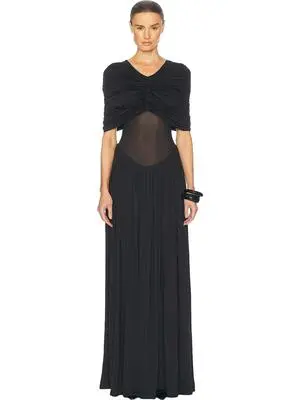 HELSA Philomena Jersey Dress - Black
