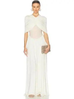 HELSA Philomena Jersey Dress - Vanilla