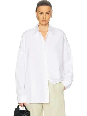 OURS THE BRAND OURS THE BRAND Camicia Oversized Top Bianco Vela