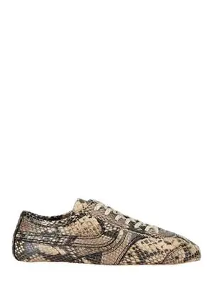 Dries Van Noten Dries Van Noten Dustin Snake-Print Low-Top Trainers Brown/oth