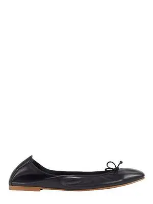 LK BENNETT Trilly Leather Ballerina Flats - Bla-black