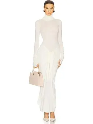 HELSA Oakleigh Maxi Knit Dress - Ivory