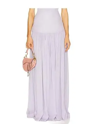 HELSA Diaphanous Maxi Skirt - Purple Heather
