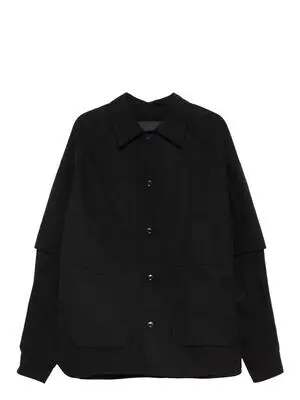JUUN.J Layered Overshirt - Black