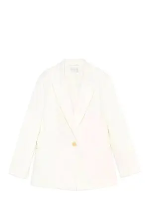 FORTE_FORTE Cotton Blazer - Neutrals