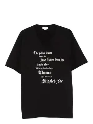 Alexander McQueen Text-print T-shirt - Black