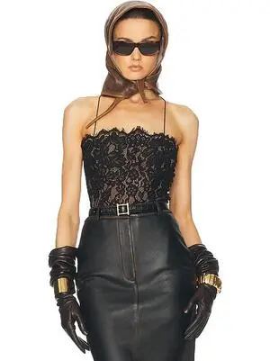 HELSA The Lace Camisole - Black