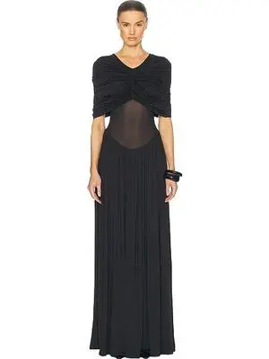 HELSA Philomena Jersey Dress - Black