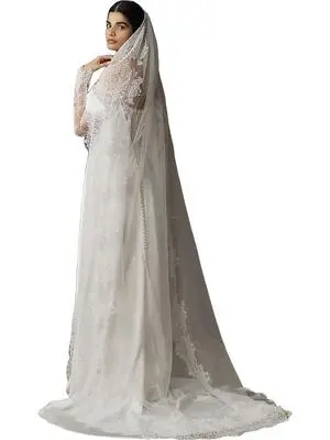 Watters Watters Harlow Cathedral Veil White