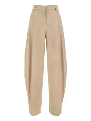 Andamane High-waist Trousers - Brown