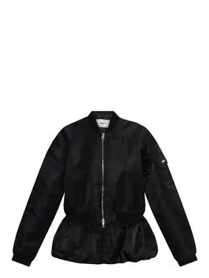 Coperni Gathered-hem Bomber Jacket - Black