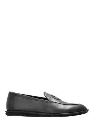 Giorgio Armani Giorgio Armani Leather Loafers Grey