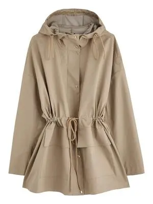 Moncler Gaillon Hooded Cotton-blend Poplin Parka - Beige