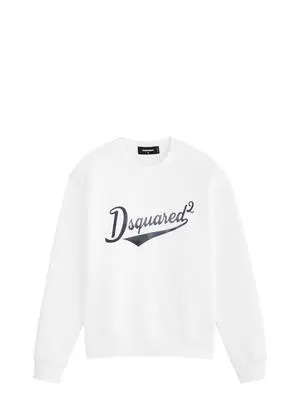 Dsquared2 Cotton Logo Sweatshirt - White
