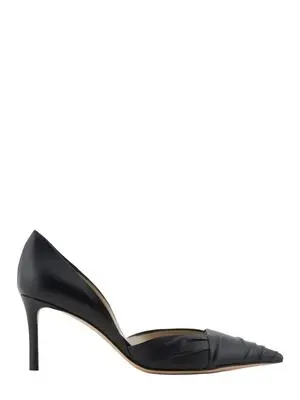 Giorgio Armani Nappa Leather Court Shoes - Black