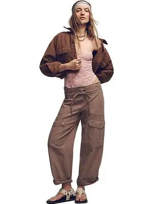 Free People Park Ave Pants - Dusted Cocoa