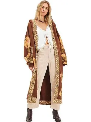 Free People Free People Super Bloom Cardi Chocolate Combo