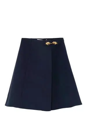 Valentino Garavani Pleated Mini Skirt - Blue