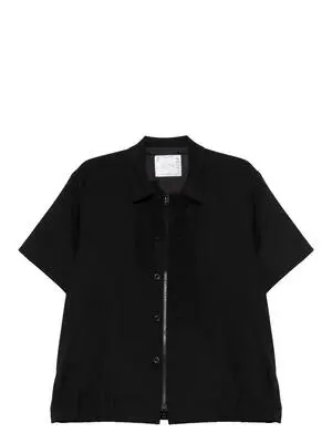 Sacai Short-sleeved Shirt - Black