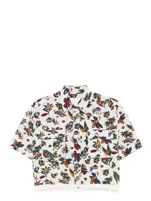 Sacai Floral-print Shirt - Grey