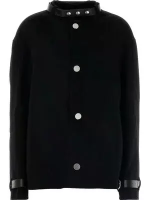JIL SANDER Belt-detail Cashmere Jacket - Black