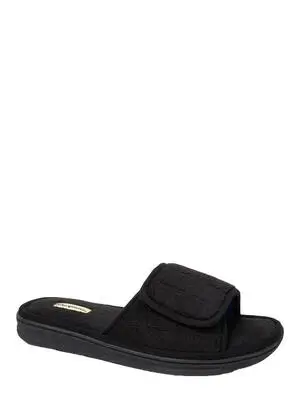DEARFOAMS Collin Terry Adjustable Slide Slipper - Black