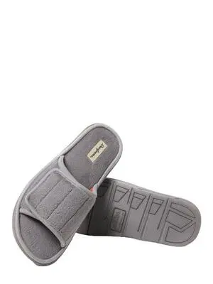 DEARFOAMS Collin Terry Adjustable Slide Slipper - Medium Grey