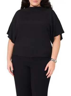 Vince Camuto Vince Camuto Pucker Knit Top Rich Black
