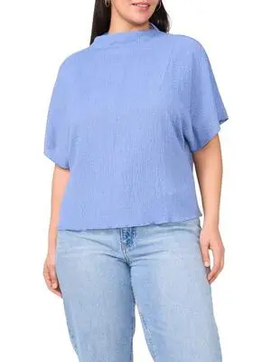 Vince Camuto Vince Camuto Pucker Knit Top Serene Sky