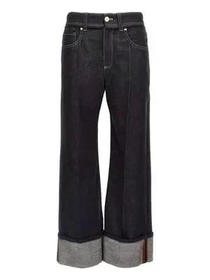 Brunello Cucinelli Turn Up-hem Jeans - Blue