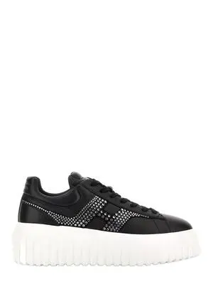 Hogan H-stripes Sneakers - Black