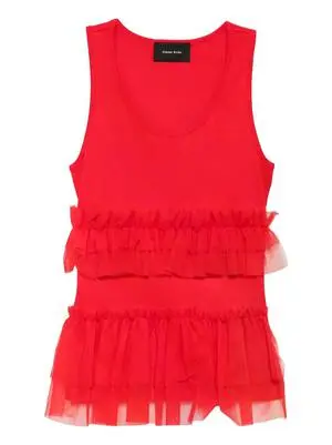 Simone Rocha Sleeveless Tank Top - Red