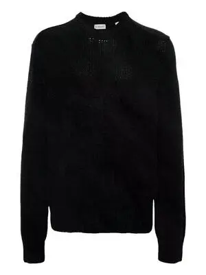 Burberry Logo-jacquard Cashmere Jumper - Grey