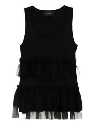 Simone Rocha Sleeveless Tank Top - Black