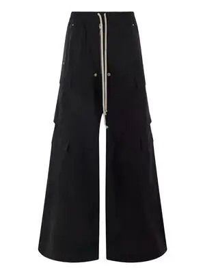 Rick Owens Double Cargo Jumbo Belas Trousers - Black