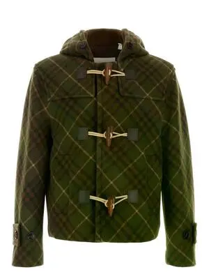 Burberry Checked Jacket - Green