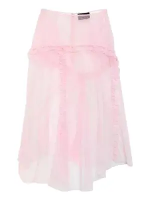 Simone Rocha Ruffle-details Skirt - Pink