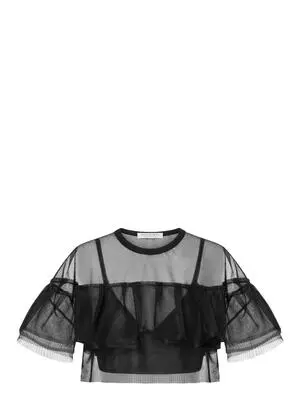 Philosophy Di Lorenzo Serafini Sheer Blouse - Black