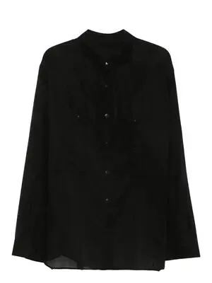 Rick Owens Jumbo Fogpocket Shirt - Black