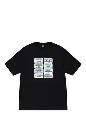 StÜssy Codes Tee Shirt - Black
