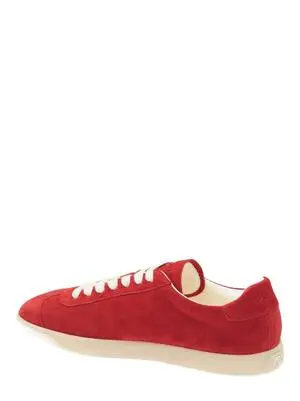 Prada Prada Lane Triangle Logo Low-Top Sneakers Rosso