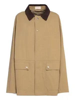 THE ROW Frank Oversize Gabardine Jacket Brown,beige