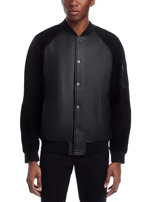 Karl Lagerfeld Paris Leather Jacket - Black