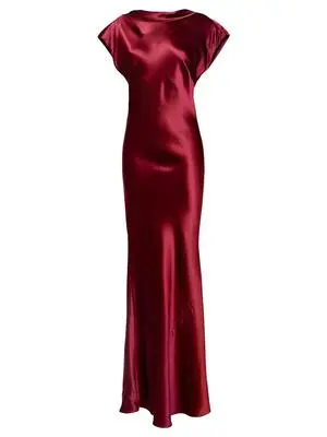 Michelle Mason Sleeveless Gown - Red