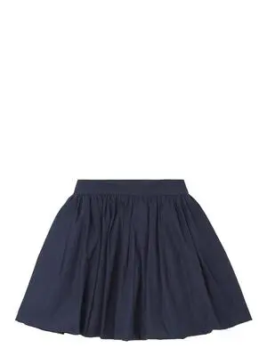 Patou Cotton-poplin Mini Skirt - Blue
