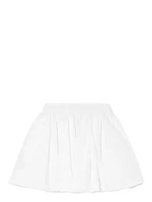 Patou Cotton-poplin Mini Skirt - White